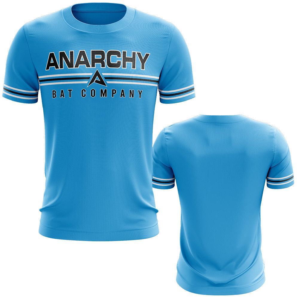 Anarchy EVO-Tech™ Short Sleeve Shirt - Columbia Blue – Anarchy Bat Company